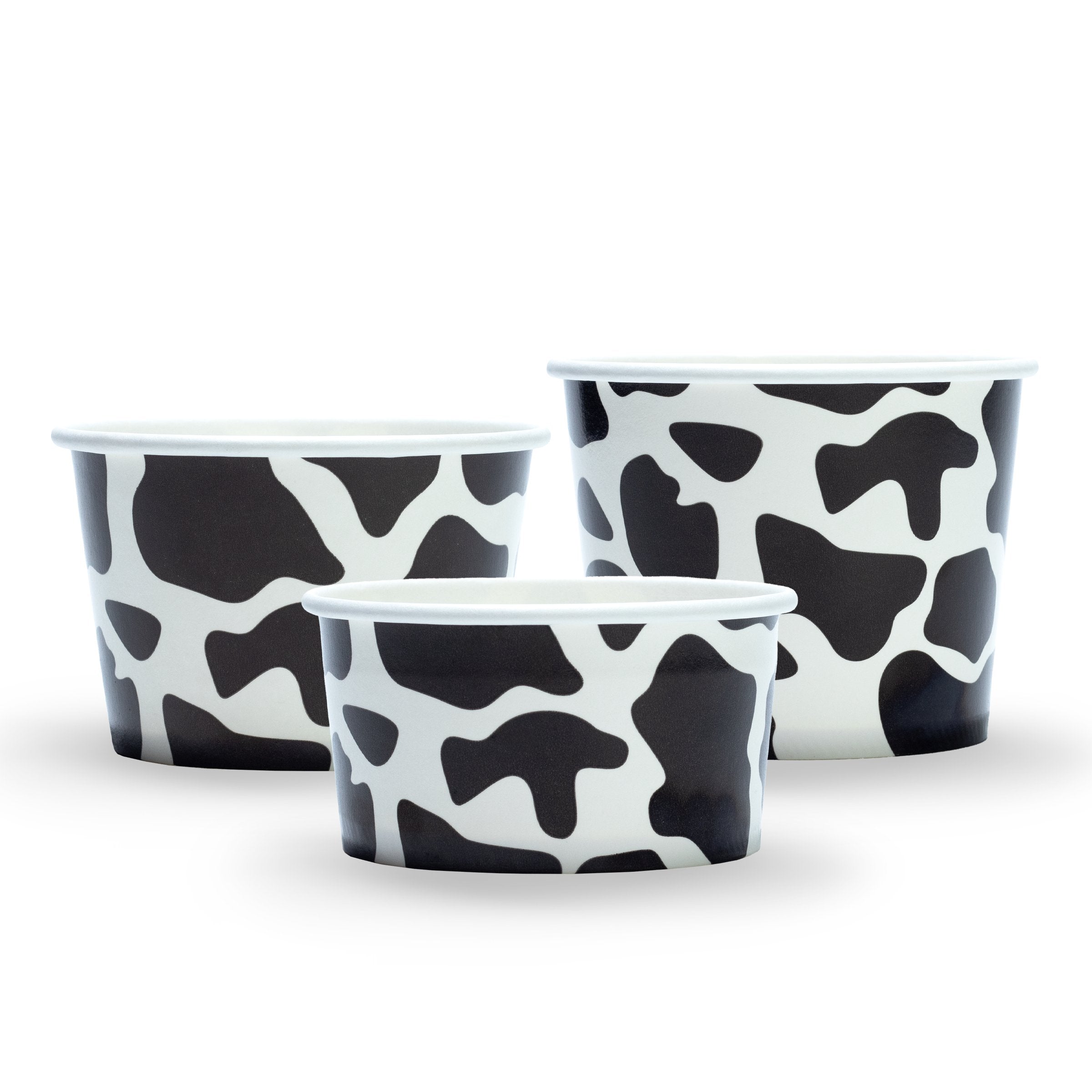 Cow Print Ice Cream Cups - Frozen Dessert Supplies - Frozen Dessert ...
