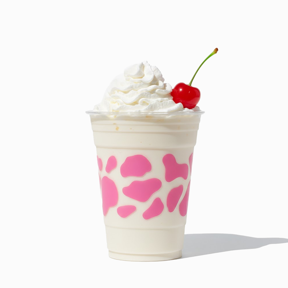 UNIQ 16 oz Pink Cow Print Clear Plastic Disposable PET Cups - 1000/Cas ...
