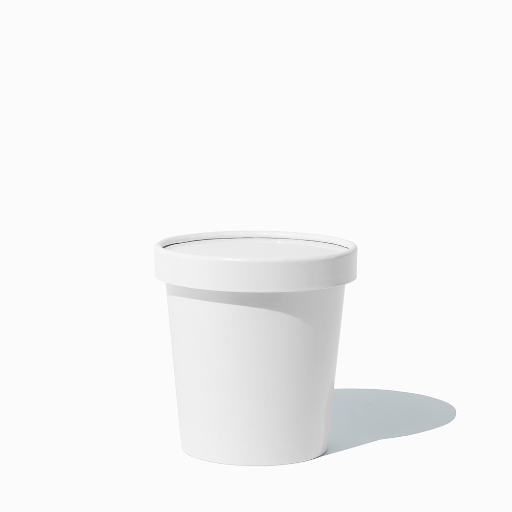 16 oz Pint Sized To-Go Ice Cream Containers With Lids - Frozen Dessert ...