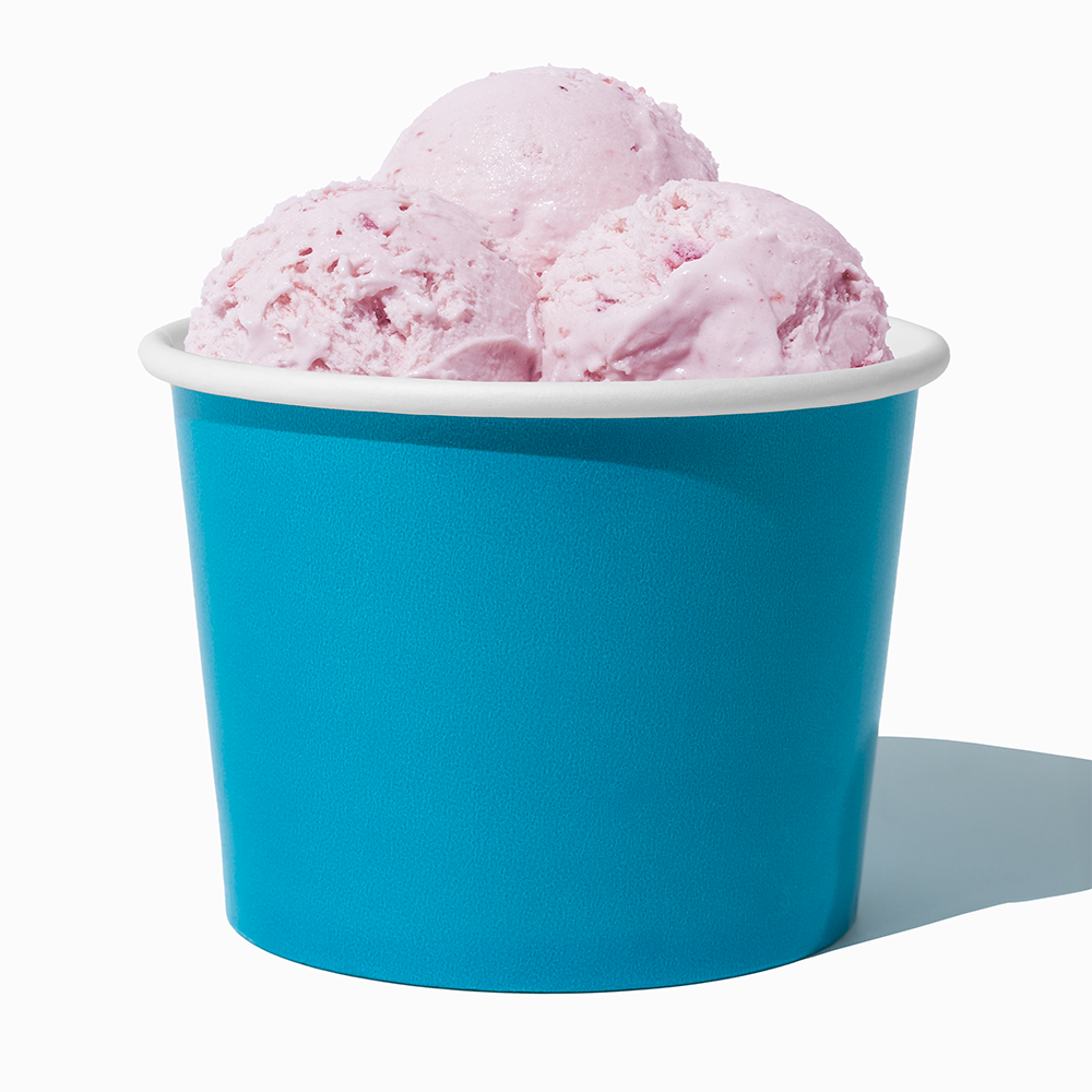 16 oz Blue Frozen Yogurt Cups - Frozen Dessert Supplies