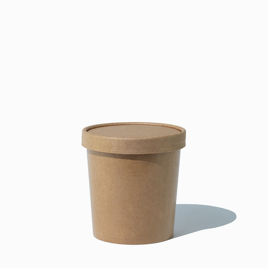 16 oz Ice Cream To-Go Containers with Lids - Frozen Dessert Supplies