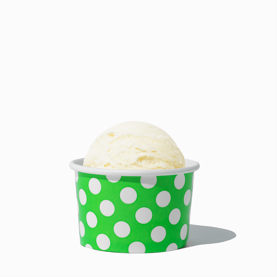 Green Paper Ice Cream Cups - Wholesale & Bulk - Frozen Dessert Supplies