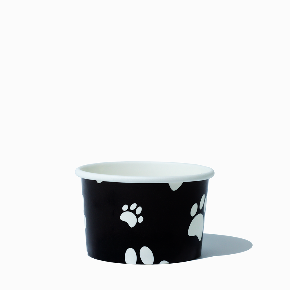 UNIQ 4 oz Paw Print Pup Cups - 1000/Case - Frozen Dessert Supplies
