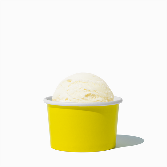 Yellow Paper Ice Cream Cups - Wholesale & Bulk - Frozen Dessert Supplies