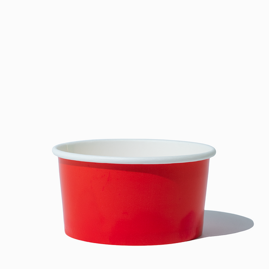 Red Paper Ice Cream Cups - Wholesale & Bulk - Frozen Dessert Supplies
