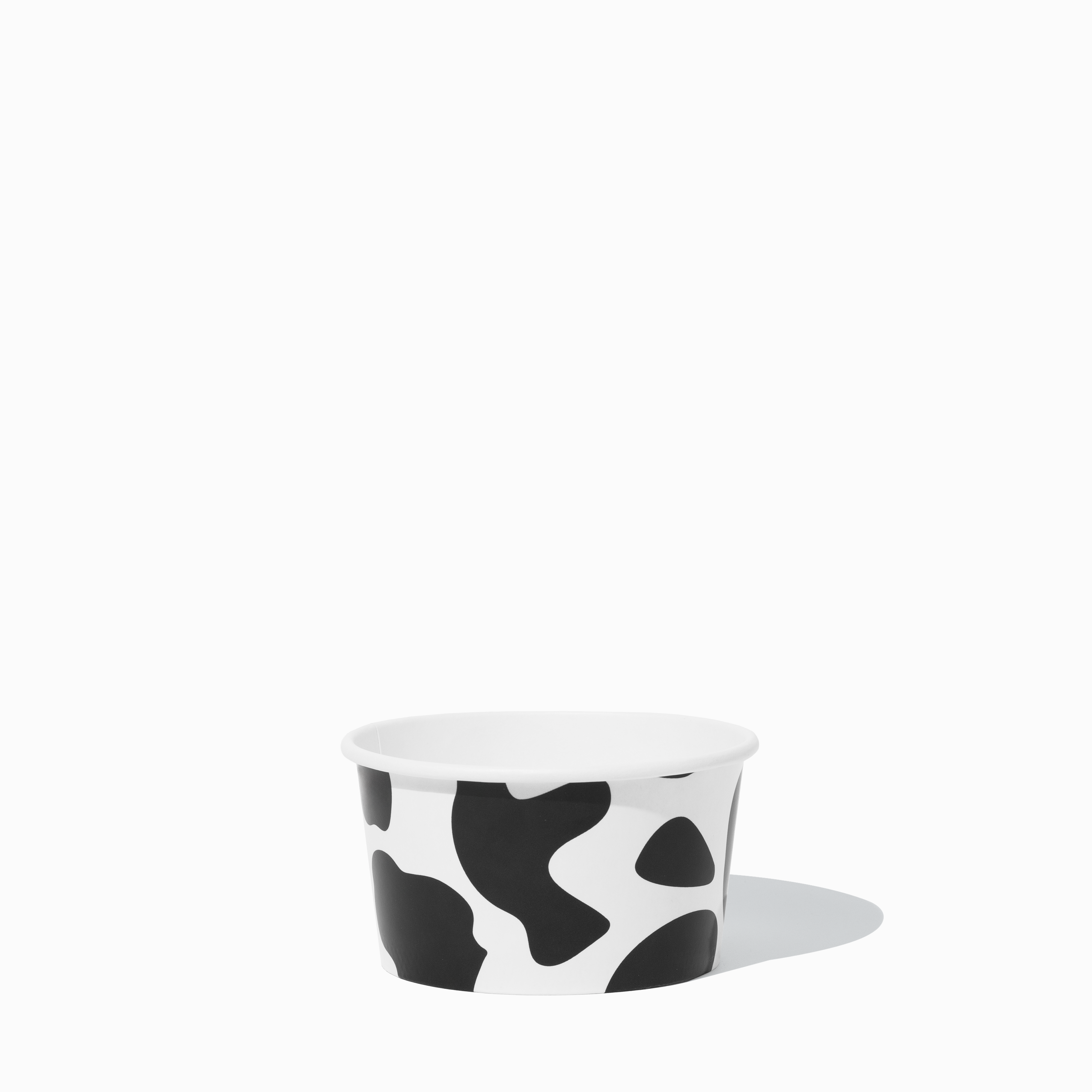 UNIQ 8 oz Premium Cow Print Paper To-Go Containers - 1000/Case - Frozen ...