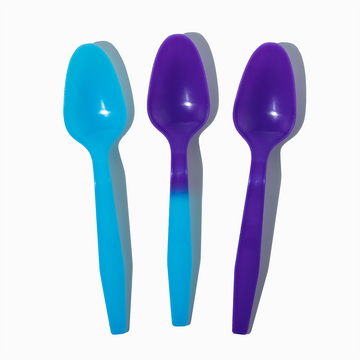 Color Changing Plastic Dessert Spoons - Frozen Dessert Supplies