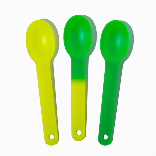 Color Changing Plastic Dessert Spoons - Frozen Dessert Supplies