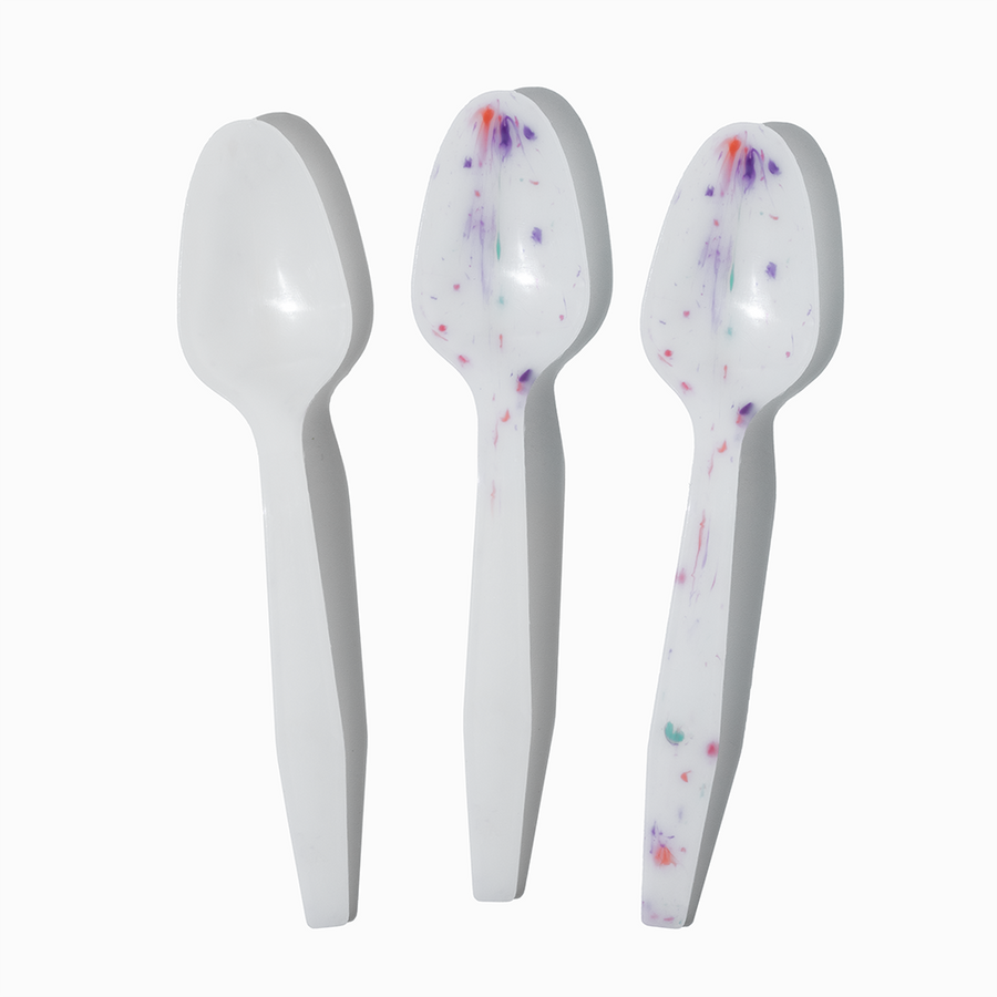 Color Changing Plastic Dessert Spoons - Frozen Dessert Supplies