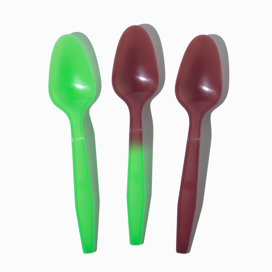 Color Changing Plastic Dessert Spoons - Frozen Dessert Supplies