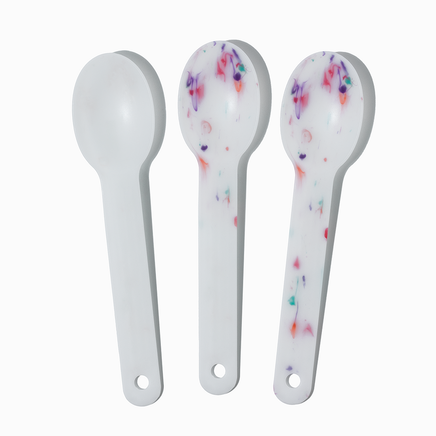 Color Changing Plastic Dessert Spoons - Frozen Dessert Supplies