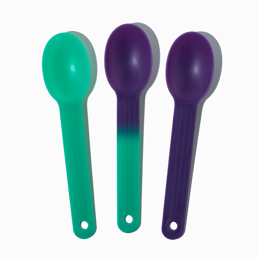 Color Changing Plastic Dessert Spoons - Frozen Dessert Supplies