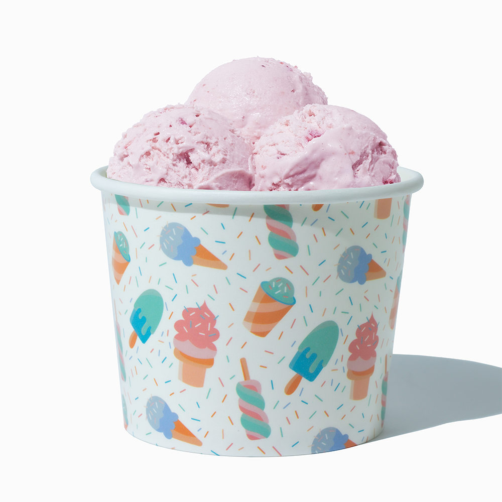 UNIQ 12 oz Party-Themed Ice Cream Cups - Frozen Dessert Supplies ...