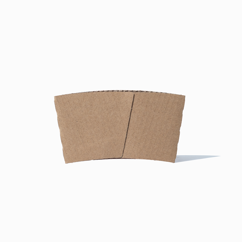UNIQ Kraft Coffee Cup Sleeves - 8 oz - 1000/Case - Frozen Dessert Supplies