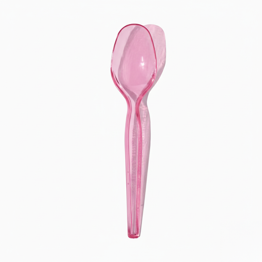 UNIQ Super Dessert Transparent Pink Ice Cream Spoons - Frozen Dessert ...