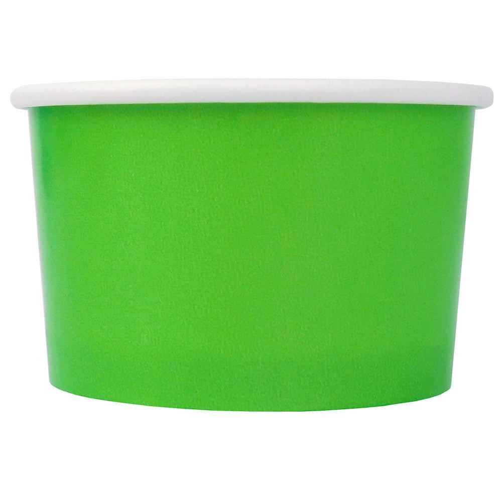 UNIQ 3 oz Green Ice Cream Cups - 1000/Case - Frozen Dessert Supplies