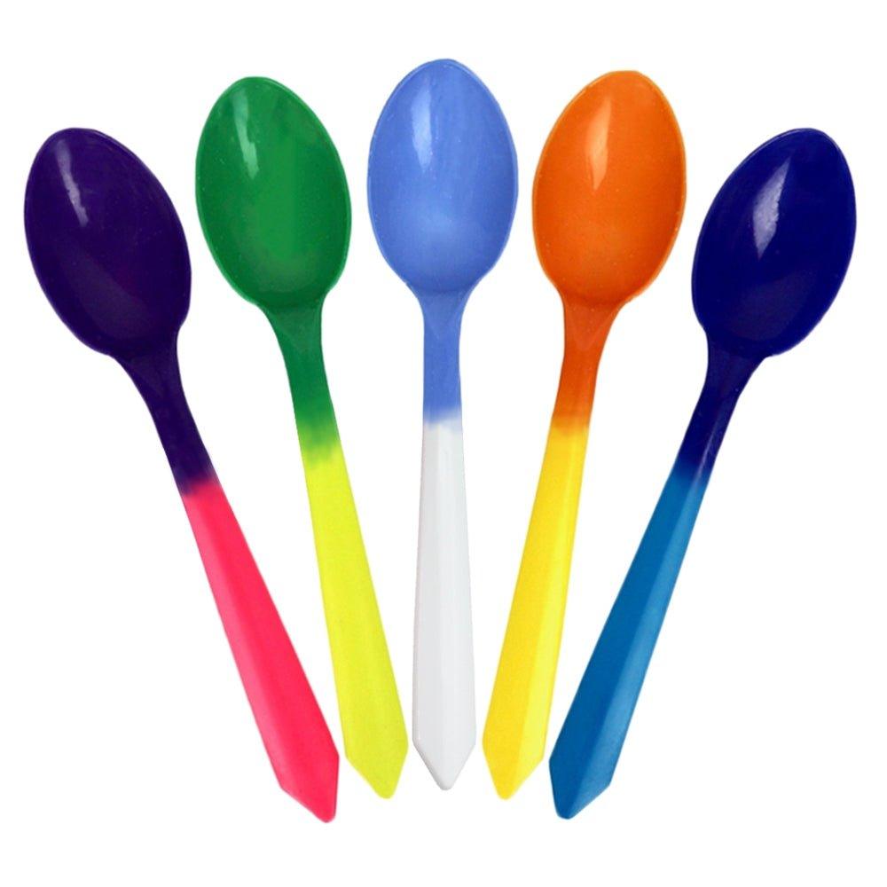 Crazy Color Changing Spoons for Dessert - Mixed Colors - Frozen Dessert ...