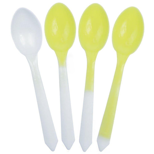 Color Changing Plastic Dessert Spoons - Frozen Dessert Supplies