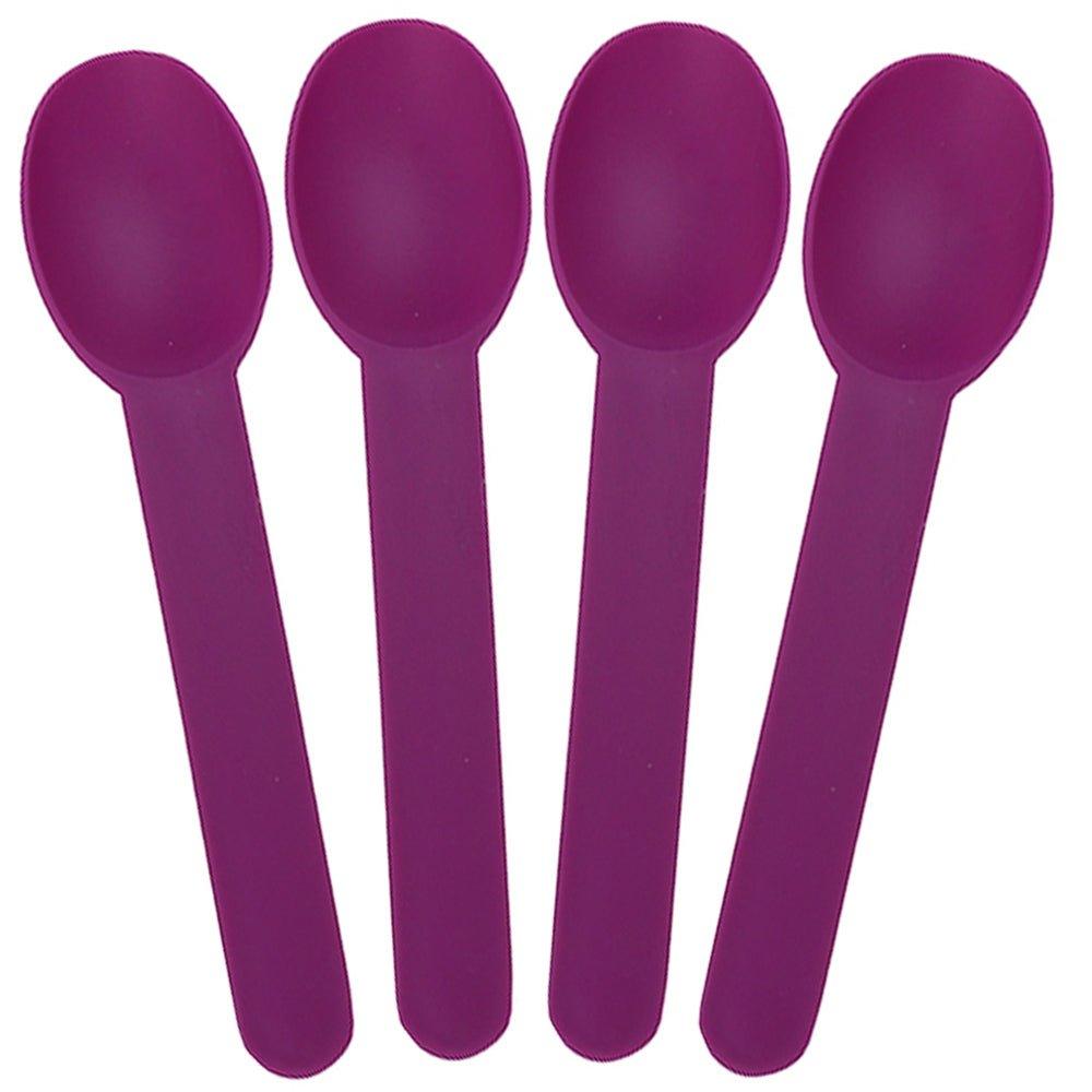 UNIQ Purple Heavy Duty Ice Cream Spoons - 1000/Case - Frozen Dessert ...